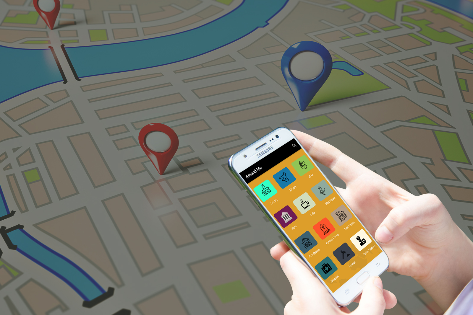 “Around me app” for Android users by CloudZon – AroundMe _ Mobile App